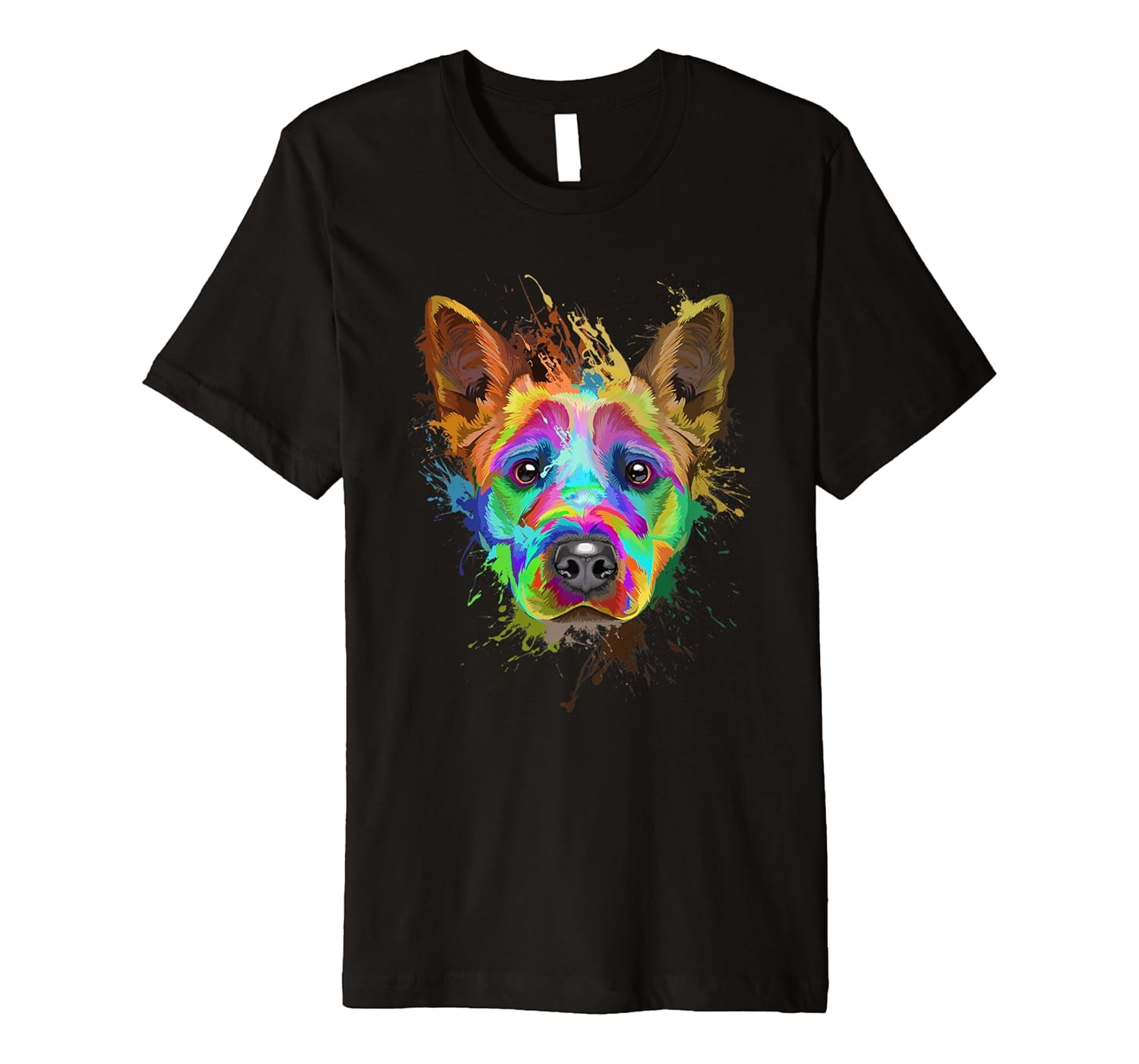 Gildan Splash Art Cattle Dog T-Shirt | Cute Blue Heeler Gifts - Walmart.com