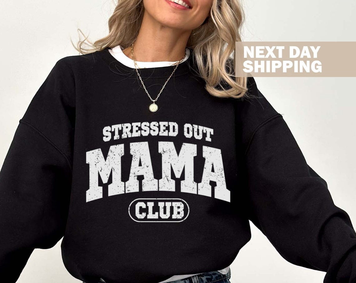 Gildan Stressed Out Mama Club T-Shirt, Funny Mama Life Design, Gift for ...