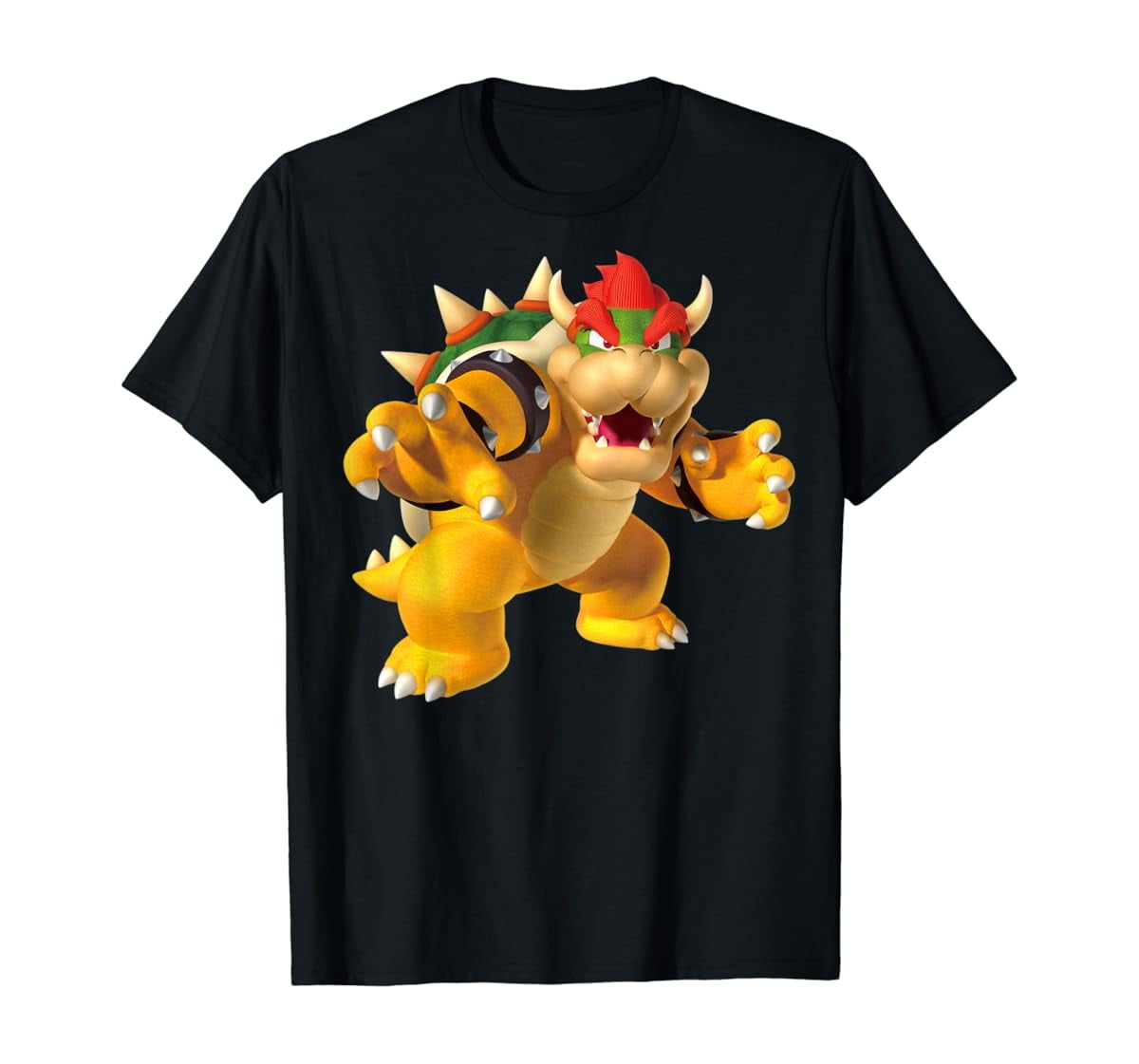 Gildan Super Mario Bowser 3D Poster T-Shirthot Trend Vintage Birrthday ...