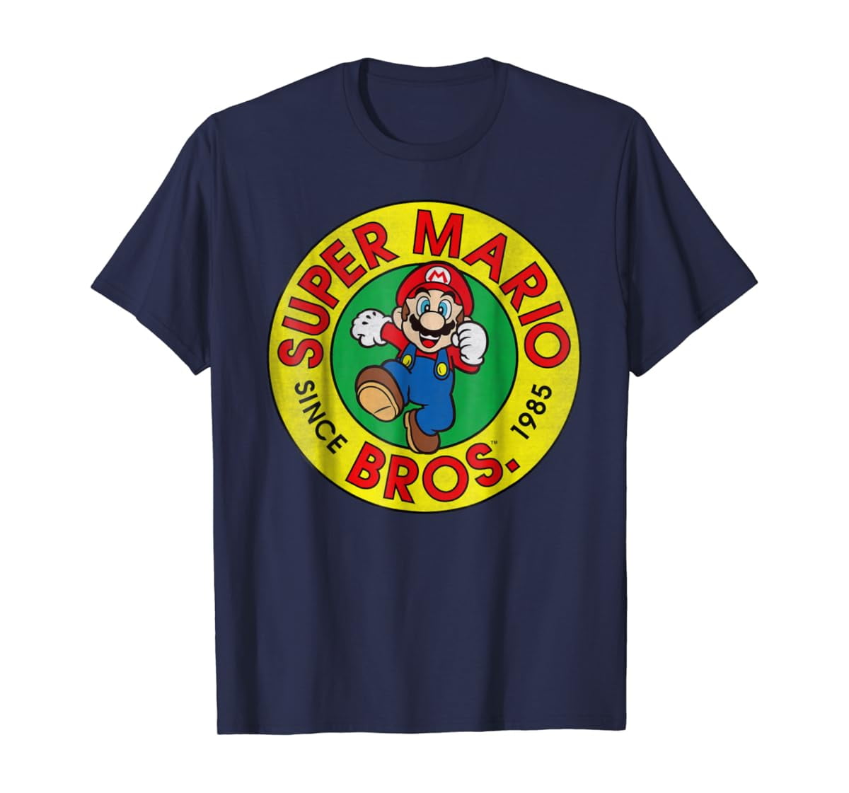Gildan Super Mario Bros Since 1985 Badge Graphic T-ShirtHot Vintage ...