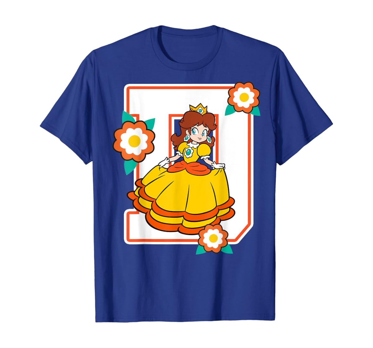 Gildan Super Mario Daisy Flowers Poster Graphic T-Shirthot Trend ...
