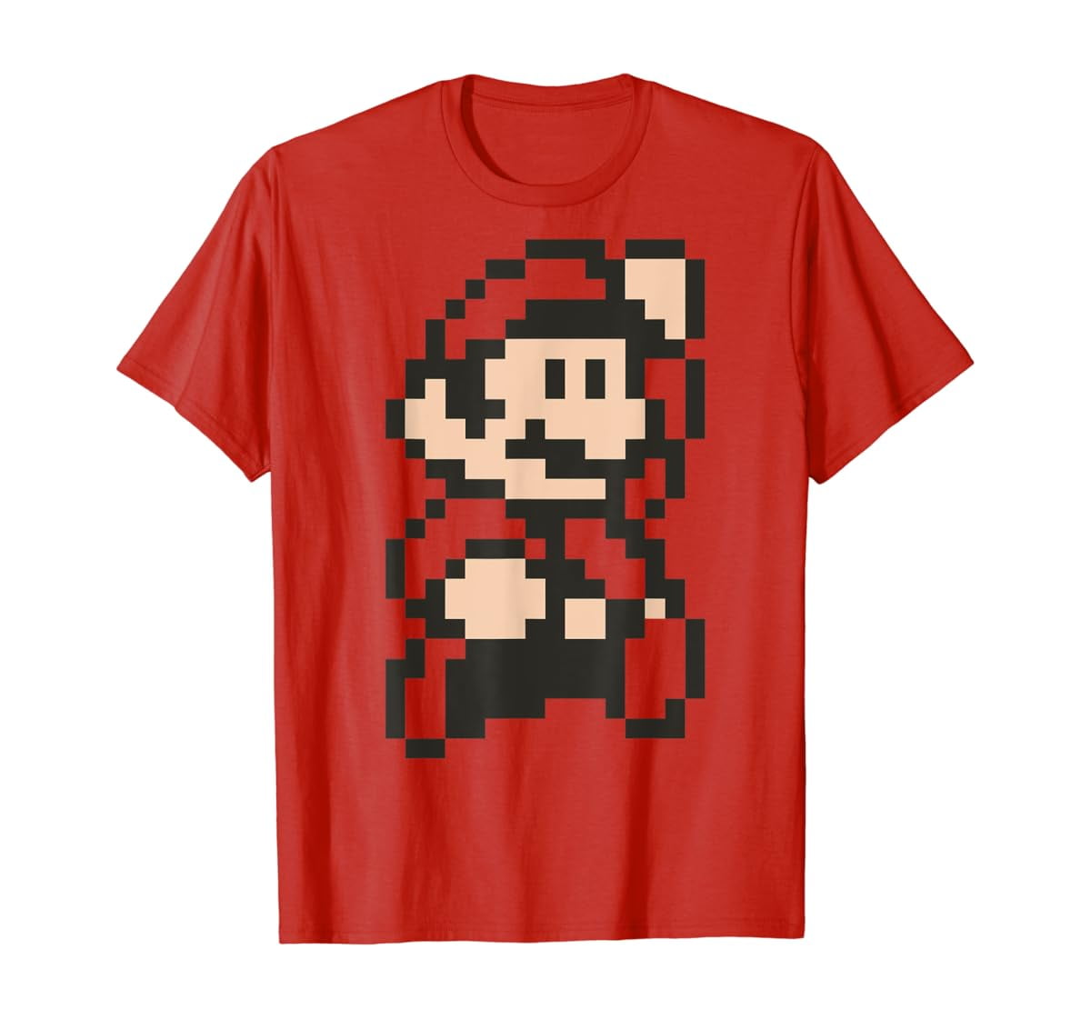 Gildan Super Mario Little Mario 8-Bit Portrait T-Shirthot Trend Vintage ...