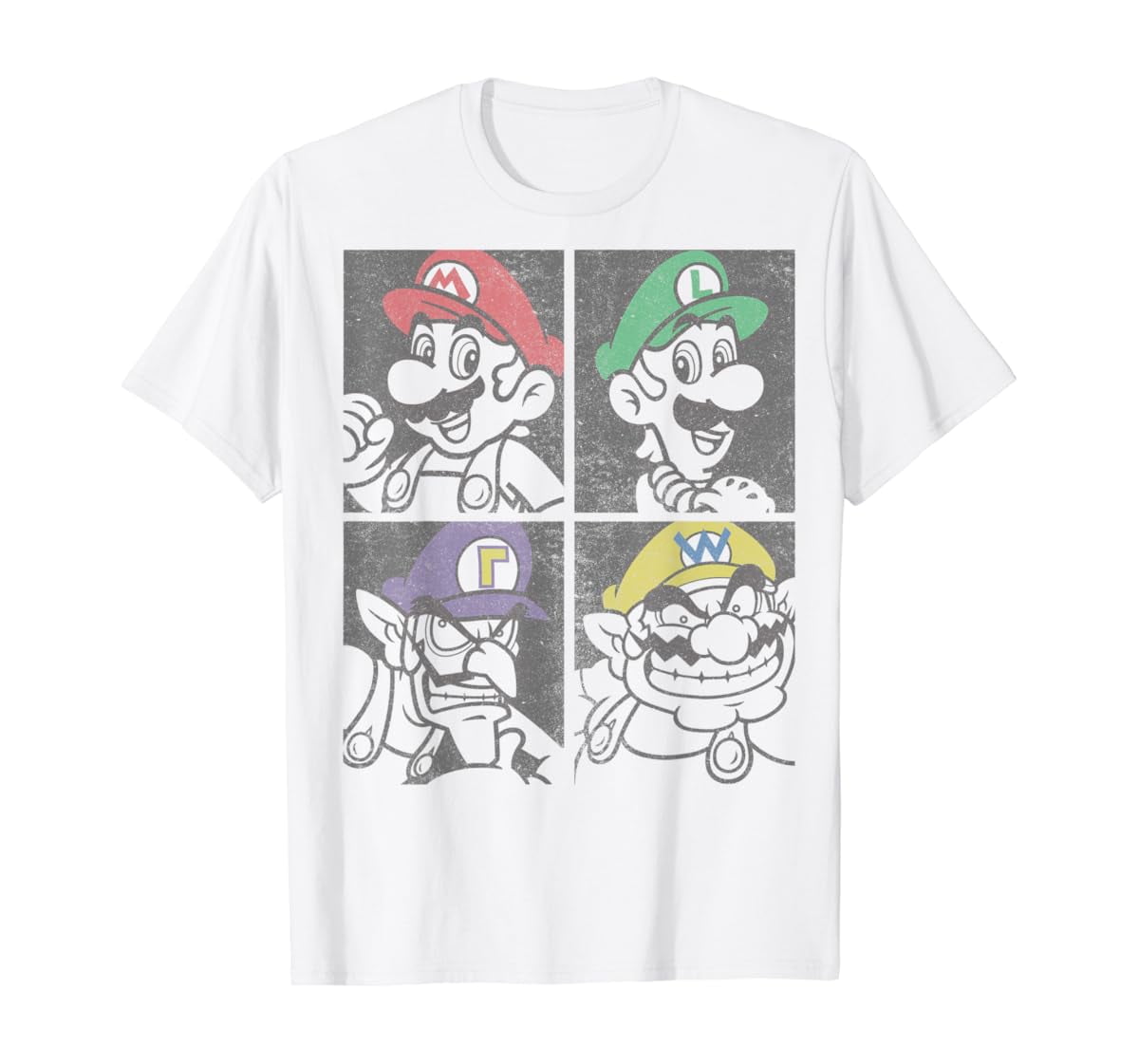 Gildan Super Mario Mario Luigi Wario Waluigi Box Up T-Shirthot Trend ...