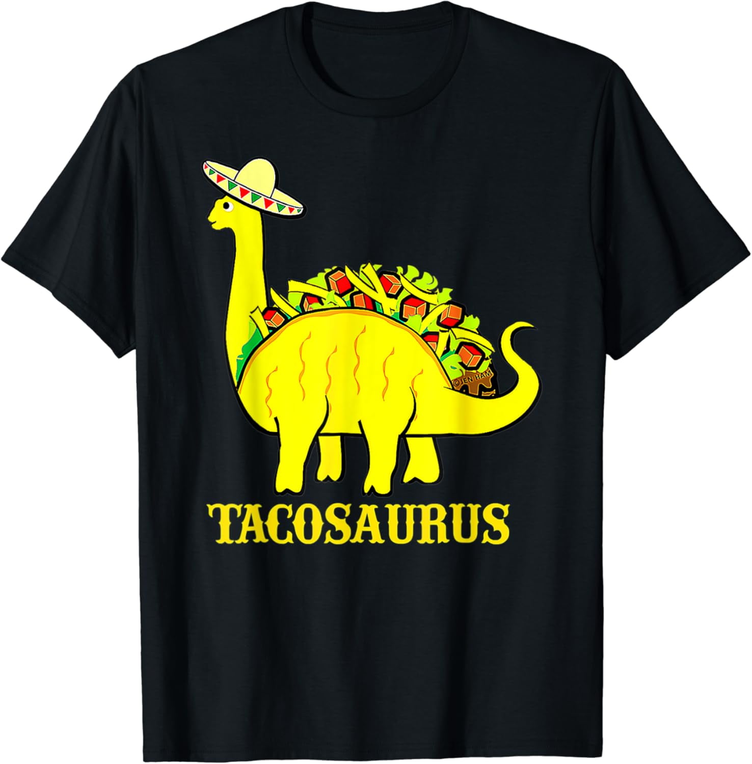 Gildan Tacosaurus Cinco De Mayo Shirt Funny Taco Dinosaur Gifts T-Shirt ...
