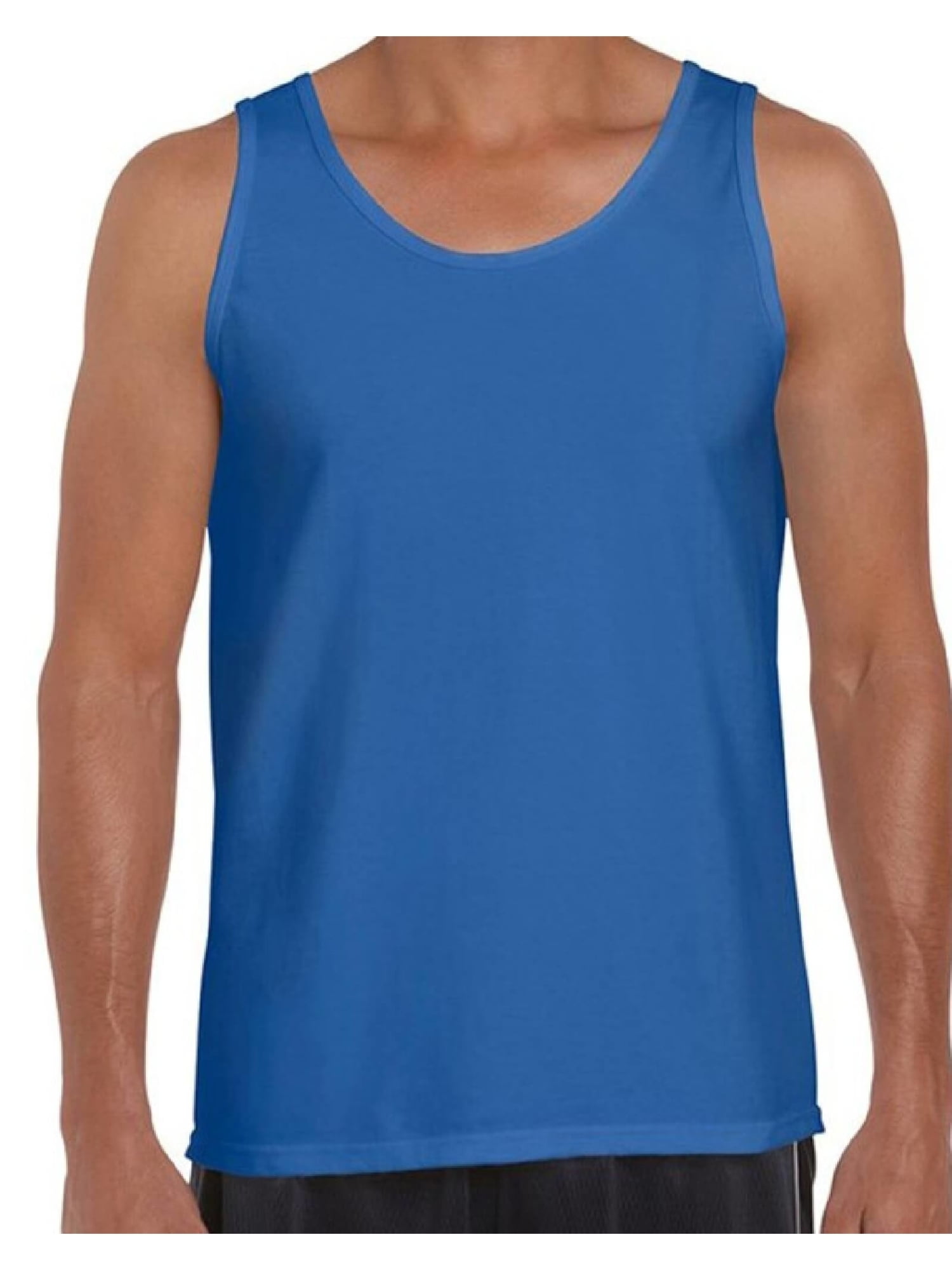 Gildan Tank Top for Men Cotton Sleeveless Shirts for Him Mens Sport ...