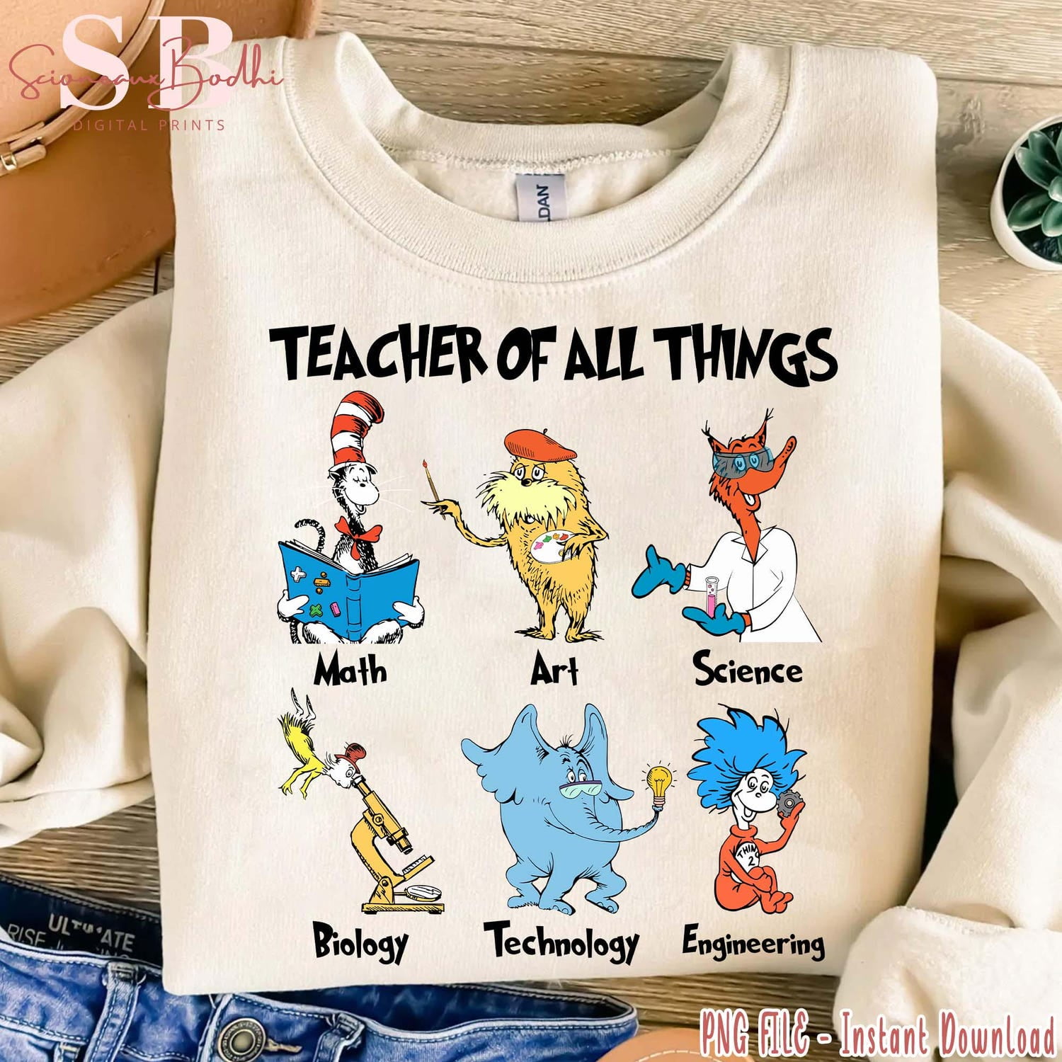 Gildan Teacher Of All Things t-shirt, Cat In The Hat t-shirt, Dr Seuss ...