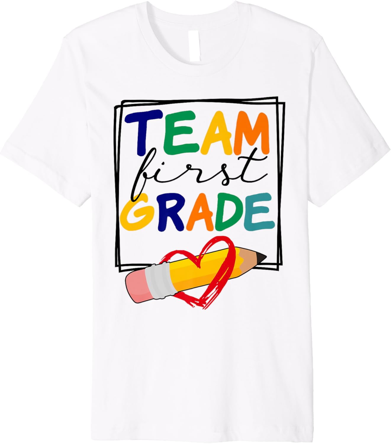 Gildan Team 1st Grade First Day Of First Grade Teacher Kids Premium T ...