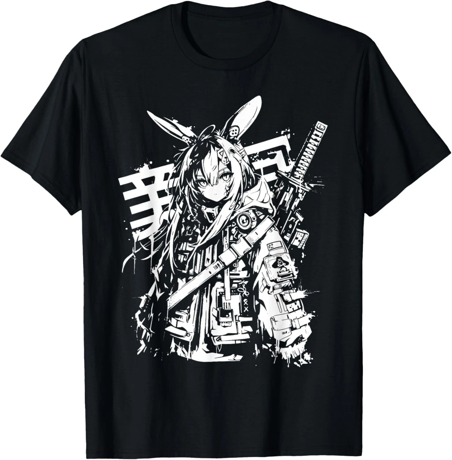 Gildan Techwear Harajuku Bunny T-Shirt - Walmart.com