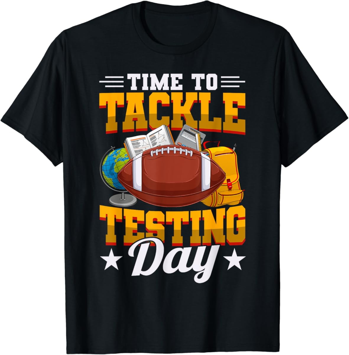 Gildan Test Day Football Tackle Testing Day Sports Teacher T-Shirt Gift ...