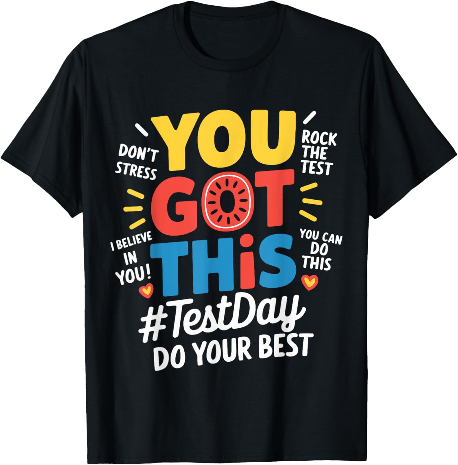 Gildan Test Day Rock The Test Teacher Testing Day You Got This T-Shirt ...