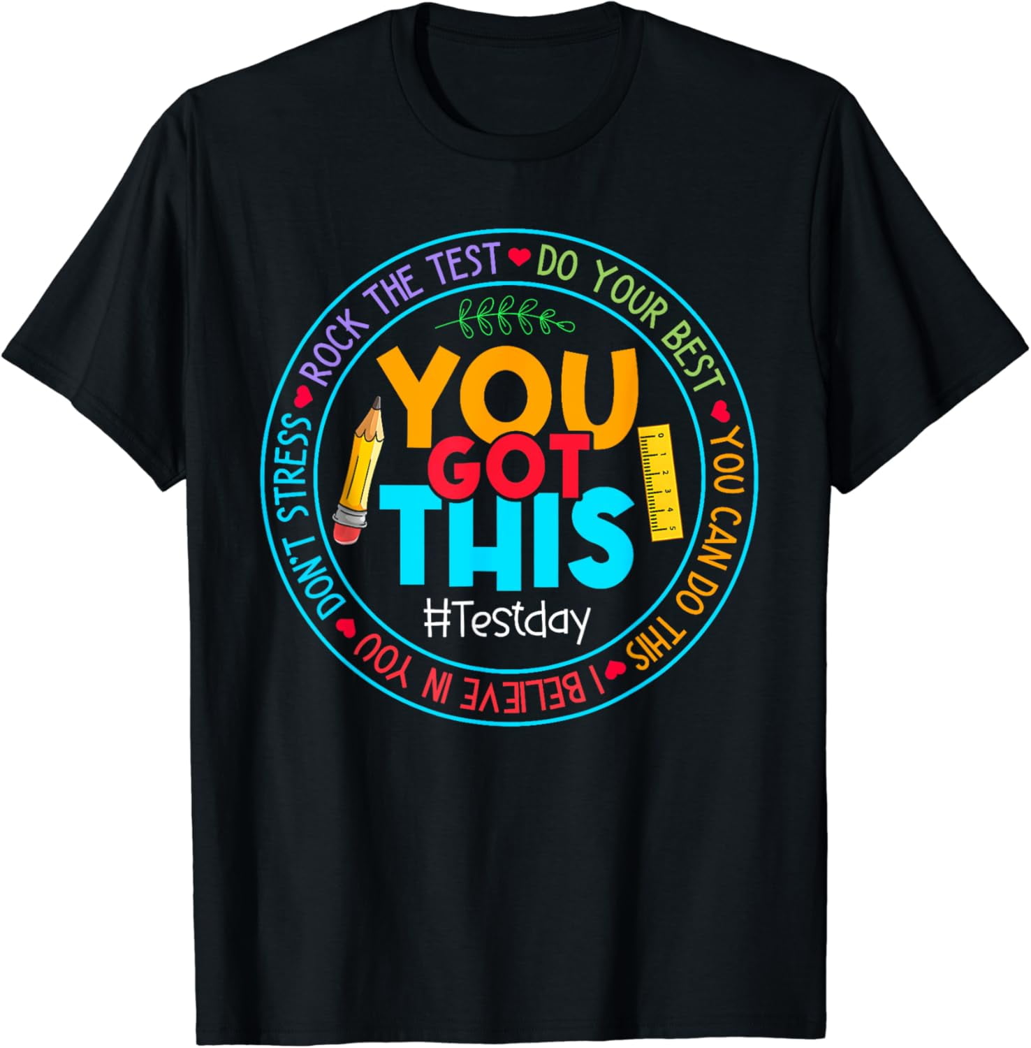 Gildan Test Day Rock The Test Teacher Testing Day You Got This T-Shirt ...