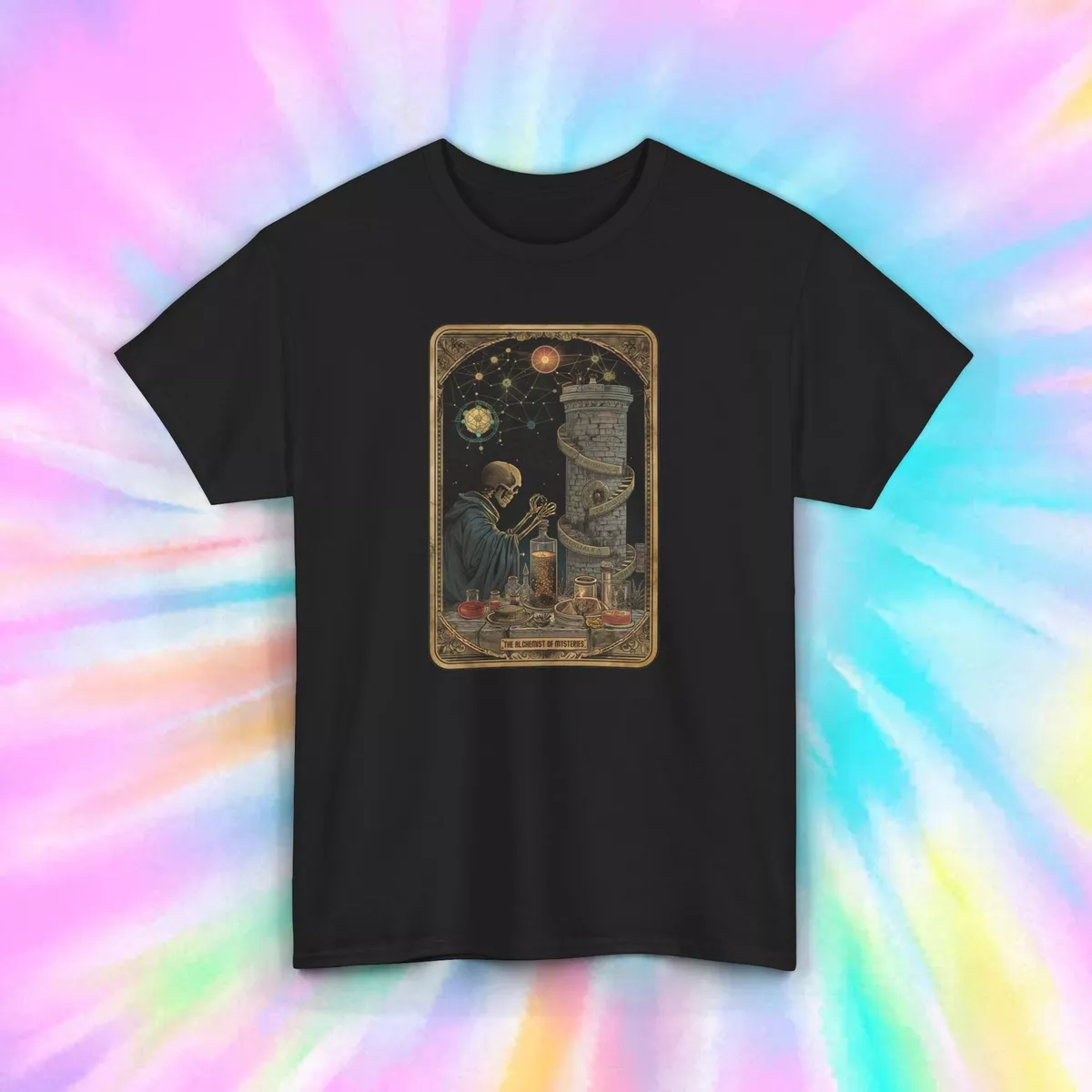 Gildan The Alchemist of Mysteries Skeleton T-Shirt | Vintage Science ...
