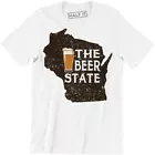 Gildan The State Funny Wisconsin Bar Crawl s Party Mens T-Shirts ...