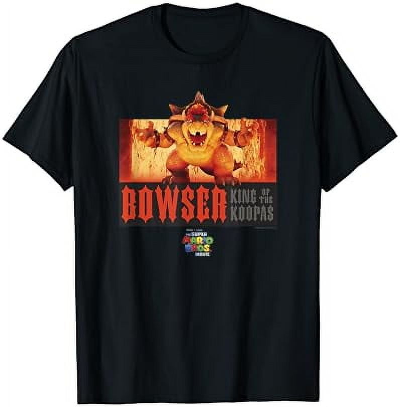 Gildan The Super Mario Bros. Movie Bowser Roaring Portrait T-Shirthot ...