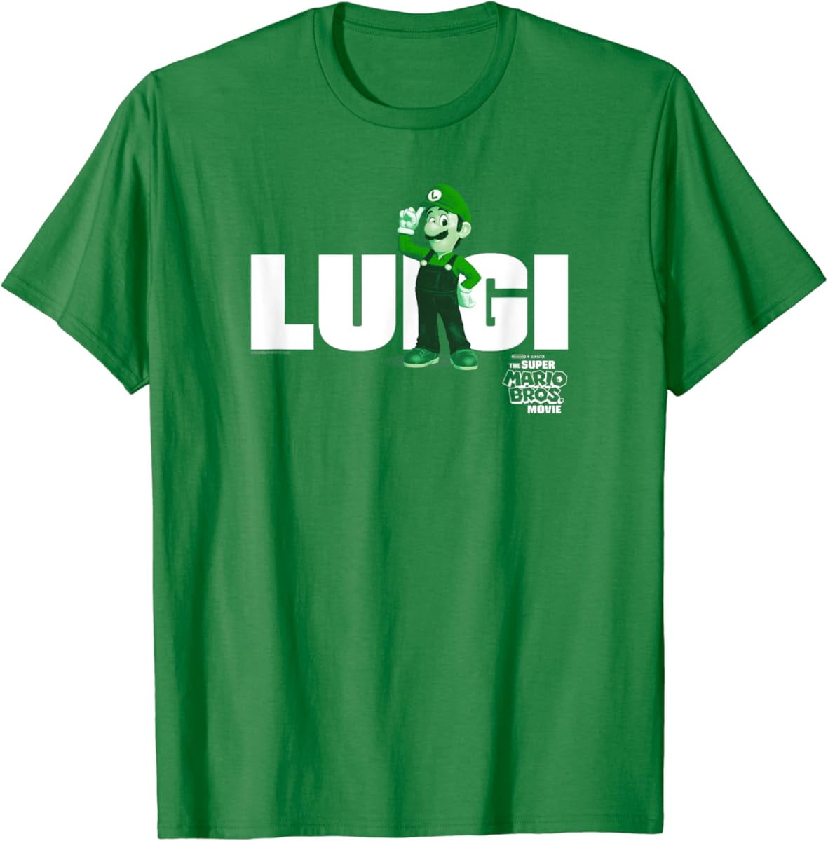 Gildan The Super Mario Bros. Movie Luigi Banner T-Shirthot Trend ...
