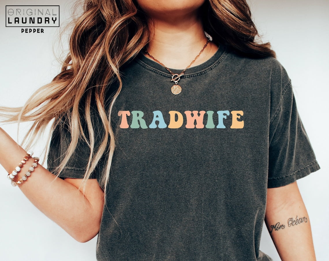 Gildan Traditional Wife Life Tee, Vintage Homemaker Inspired Design ...