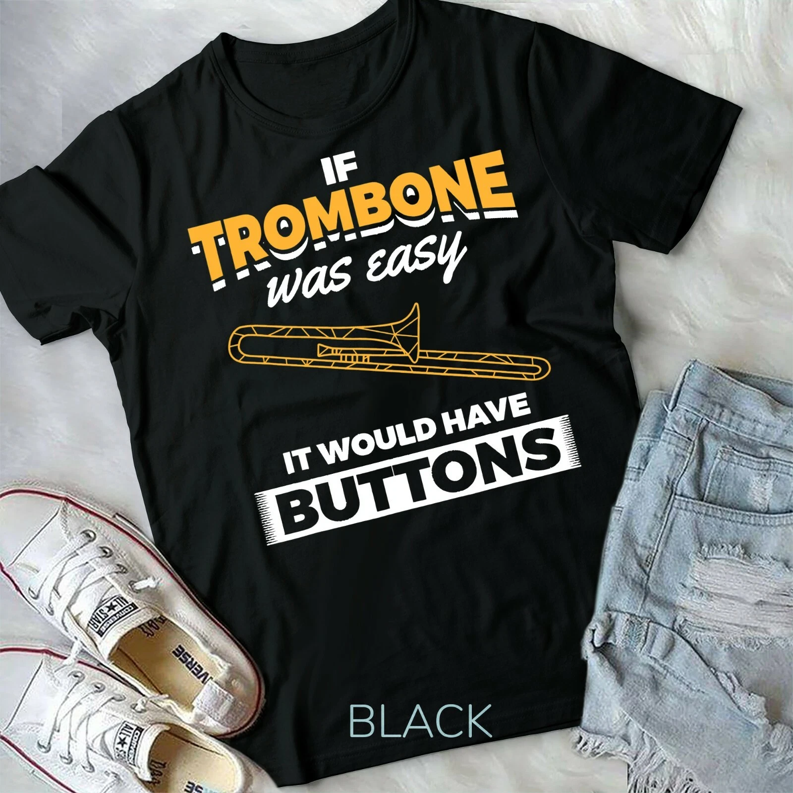 Gildan Trombone Easy Would Have Buttons Trombonist Trombone Unisex ...