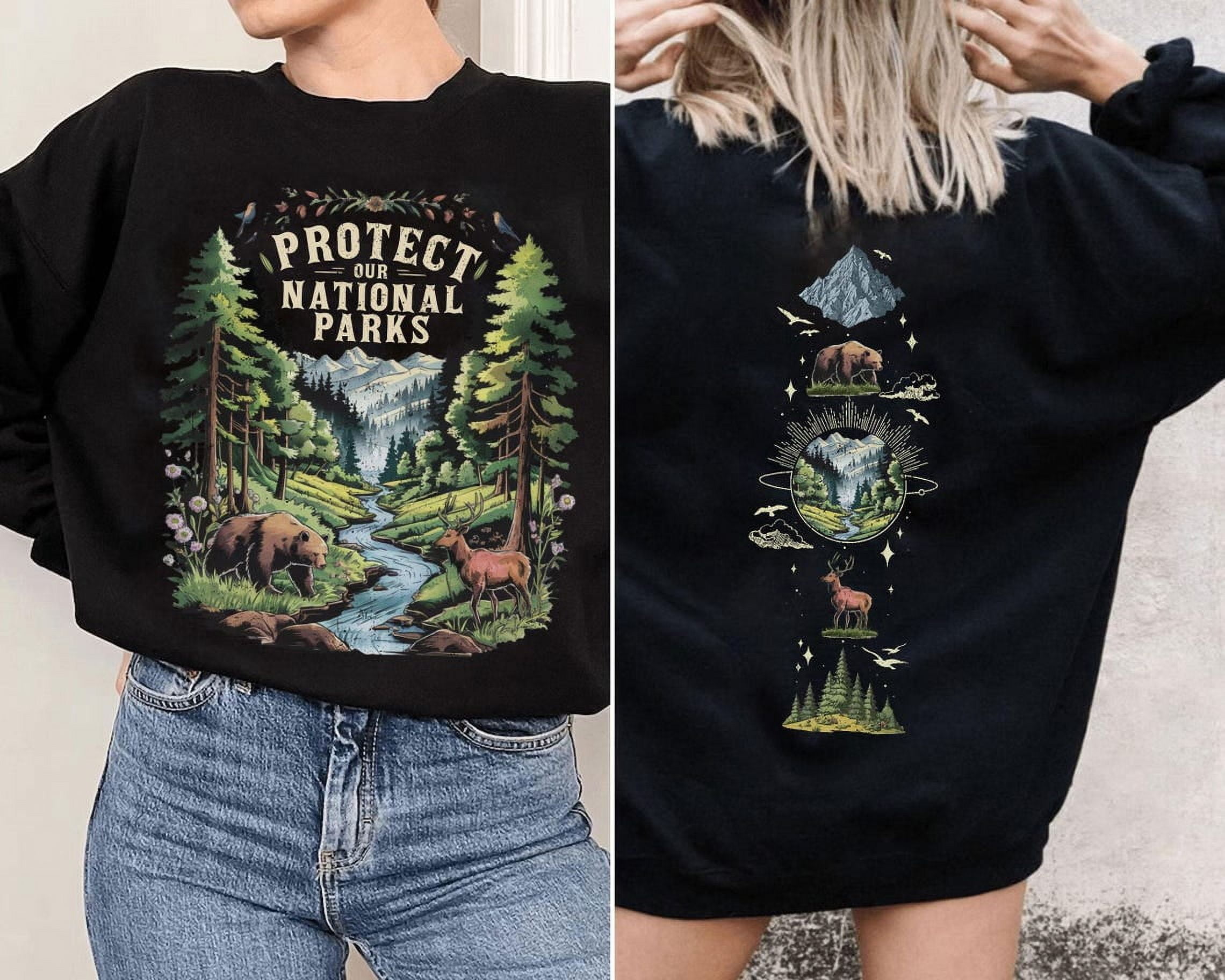 Gildan Two-Sided National Parks Protection Shirt With Public Lands ...