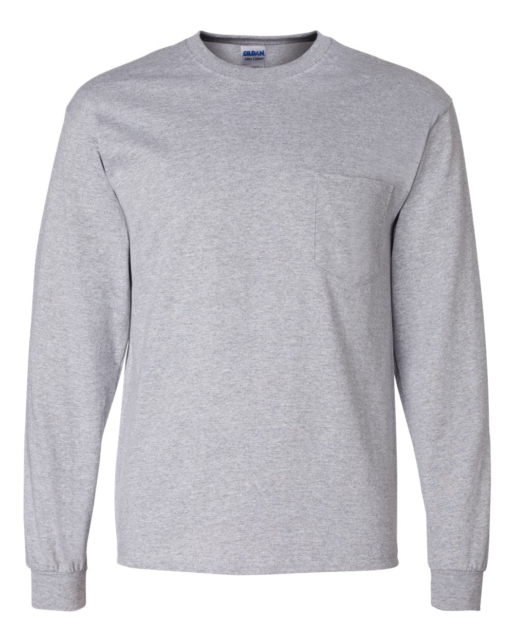 Gildan Ultra Cotton® Long Sleeve Pocket T-Shirt - Walmart.com