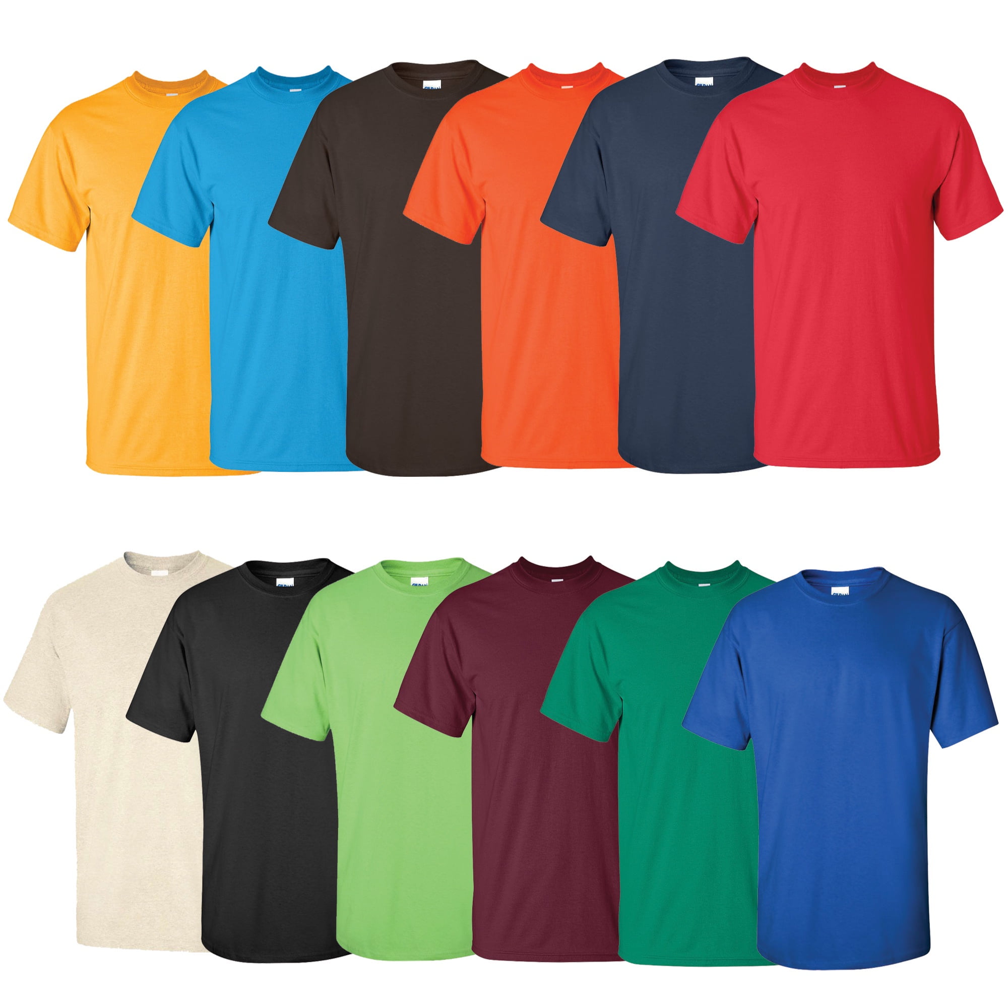 Gildan Ultra Cotton T-Shirt - Bulk Assorted Mix Color Tees and Shirts ...