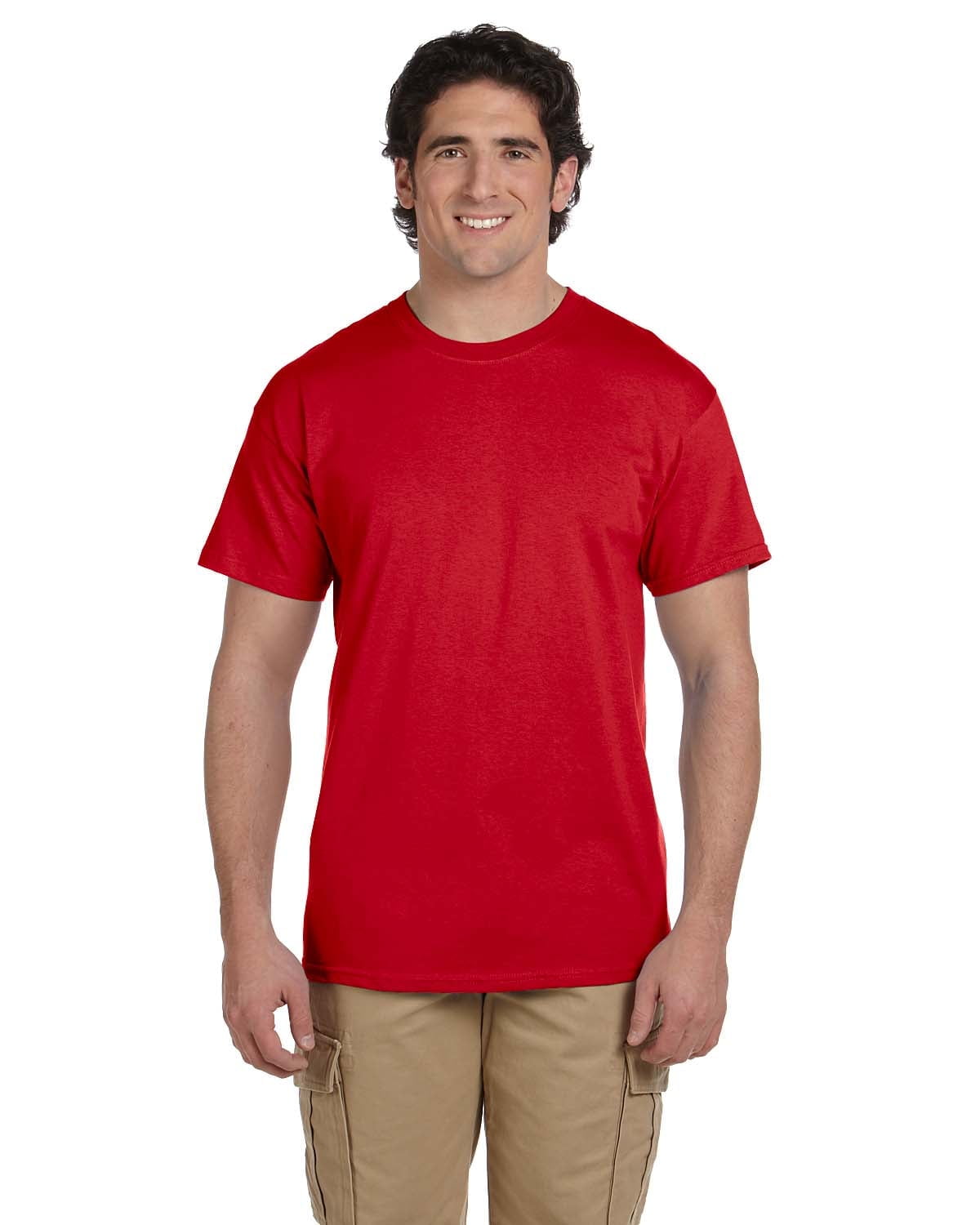 Gildan Ultra Cotton T-Shirt - G200 6oz., Cherry Red, M, Pack Of 10, Mens T-Shirts - Walmart.com