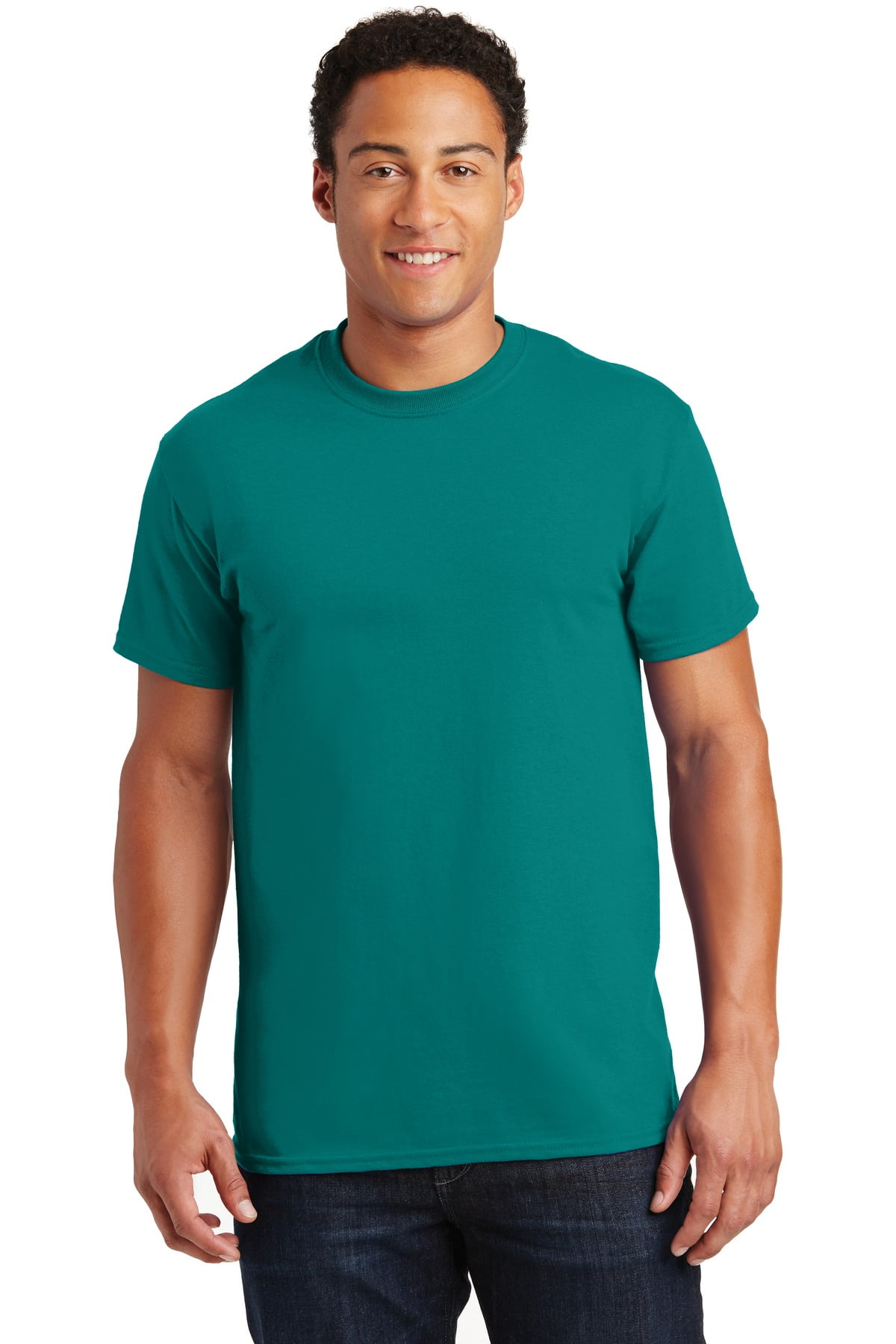 Gildan Ultra Cotton T-Shirt - G200 6oz., Jade Dome, L, Pack Of 5, Mens ...