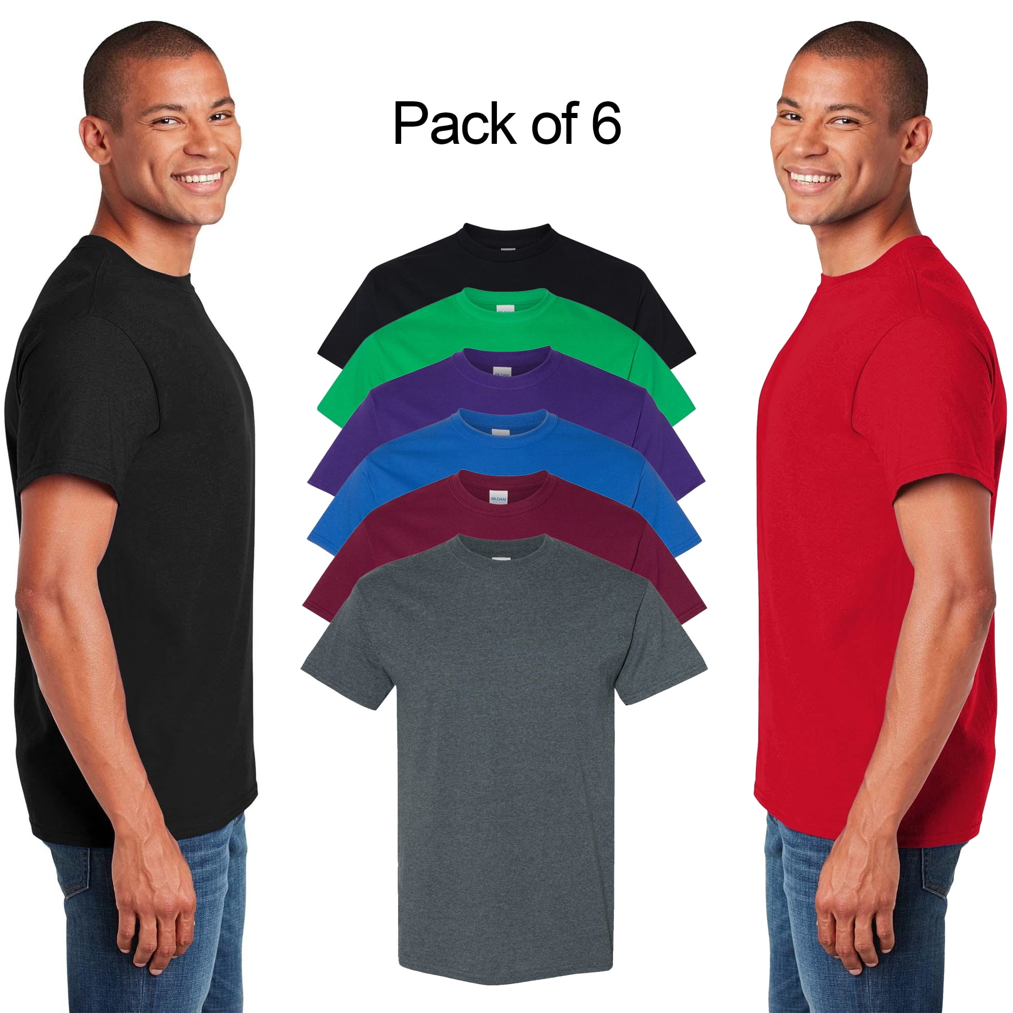 Gildan Ultra Cotton T-Shirt | Men Short Sleeve Shirt | Crew Neck ...