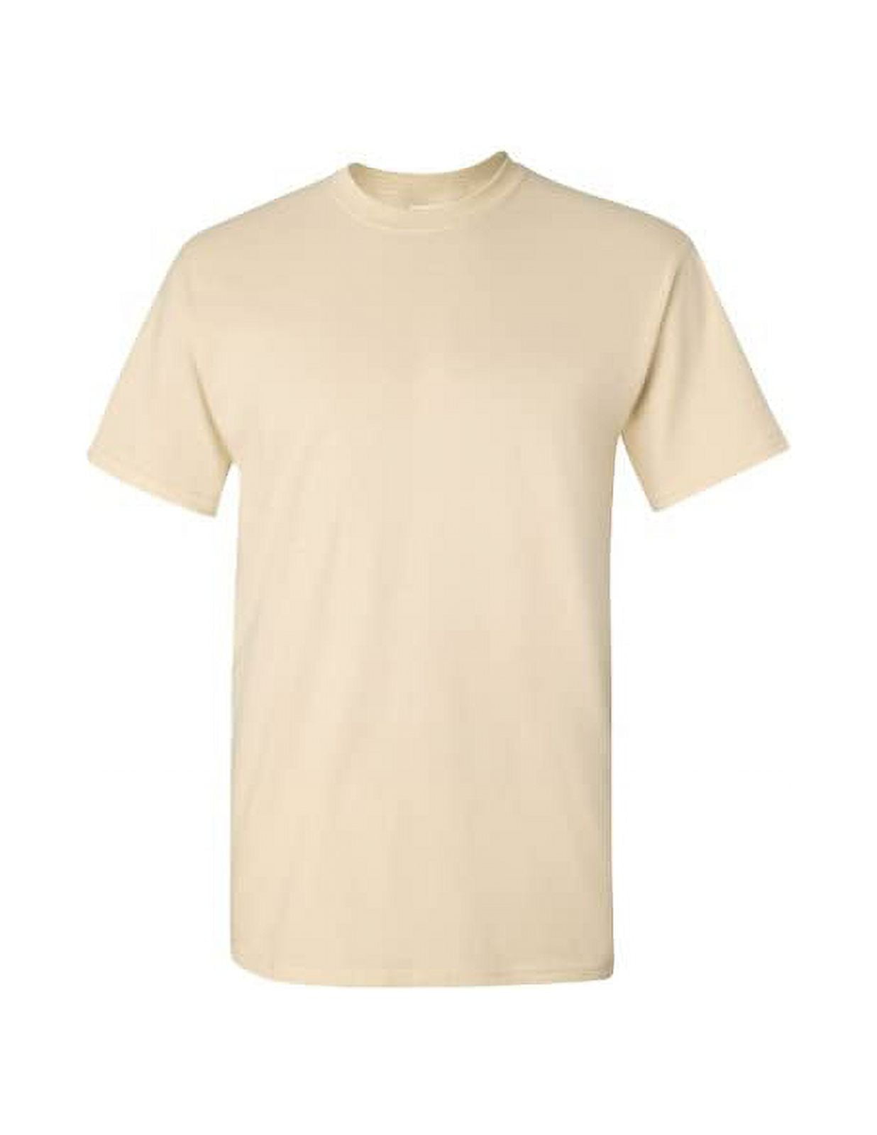 Gildan Mens Ultra Cotton T-Shirt (Pack of 2) 2 Natural - Walmart.com