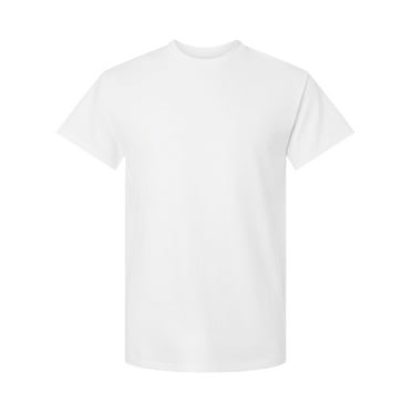 Gildan G500 Adult Unisex Heavy Cotton T-Shirts, White, Size 5XL, 100% ...