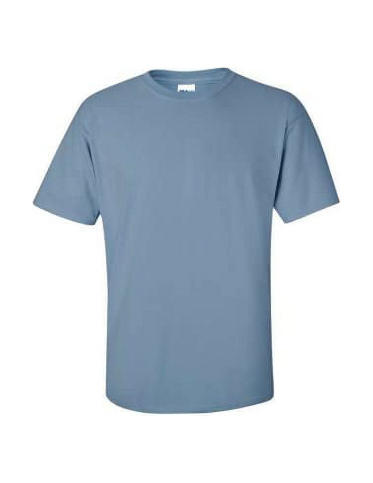 Gildan Mens Ultra Cotton T-Shirt, S, Stone Blue (Pack of 2) 2 Stone ...