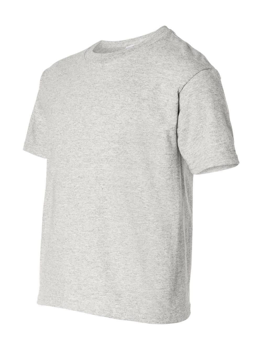 Gildan - Ultra Cotton Youth T-Shirt - 2000B - Ash - Size: S - Walmart.com