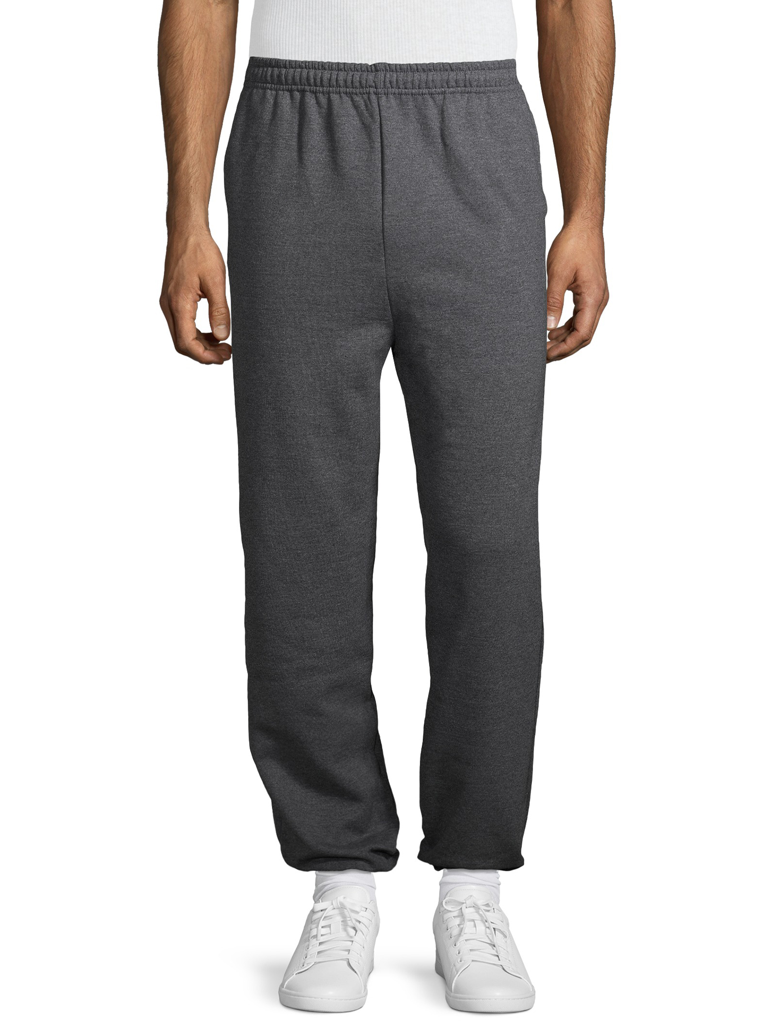 Athletic Works Men's & Big Men's Fleece Elastic Bottom Sweatpants ...
