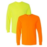 Gildan Unisex High Visibility Safety T Shirt 50/50 Cotton/Polyester Hi ...