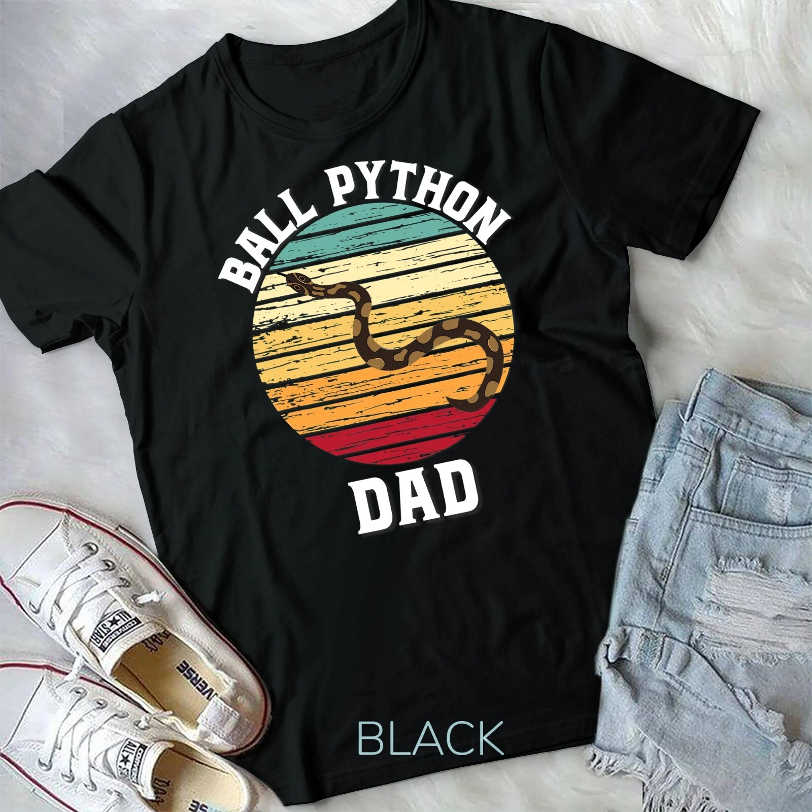 Gildan Vintage Ball Python Dad Pet Snake Unisex T-shirt - Walmart.com