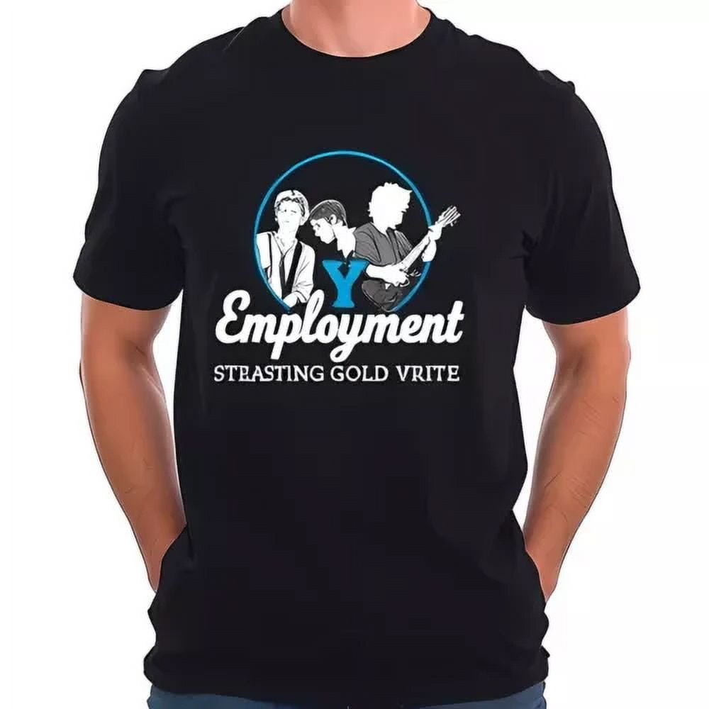 Gildan Vintage Employment Band Graphic T-Shirt for Men - Dark Grae ...
