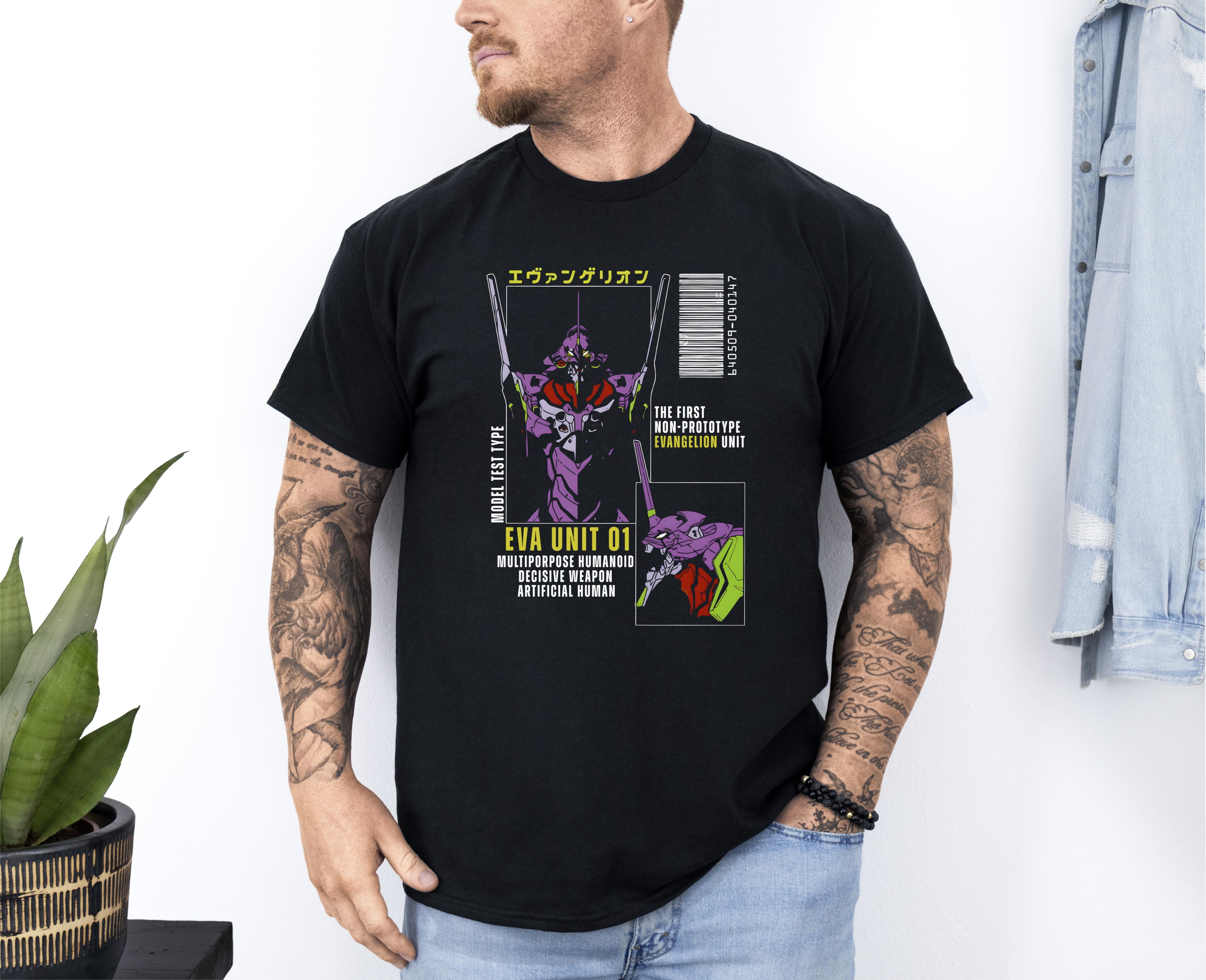 Gildan Vintage Mecha Anime Shirt, End of Eva Series Graphic Tee, Unisex ...