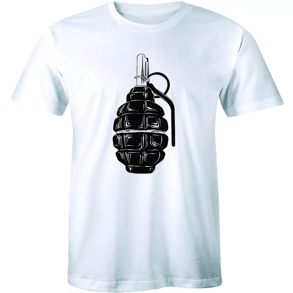 Gildan Vintage Retro Hand Grenade Bomb Military Army Special Forces T ...