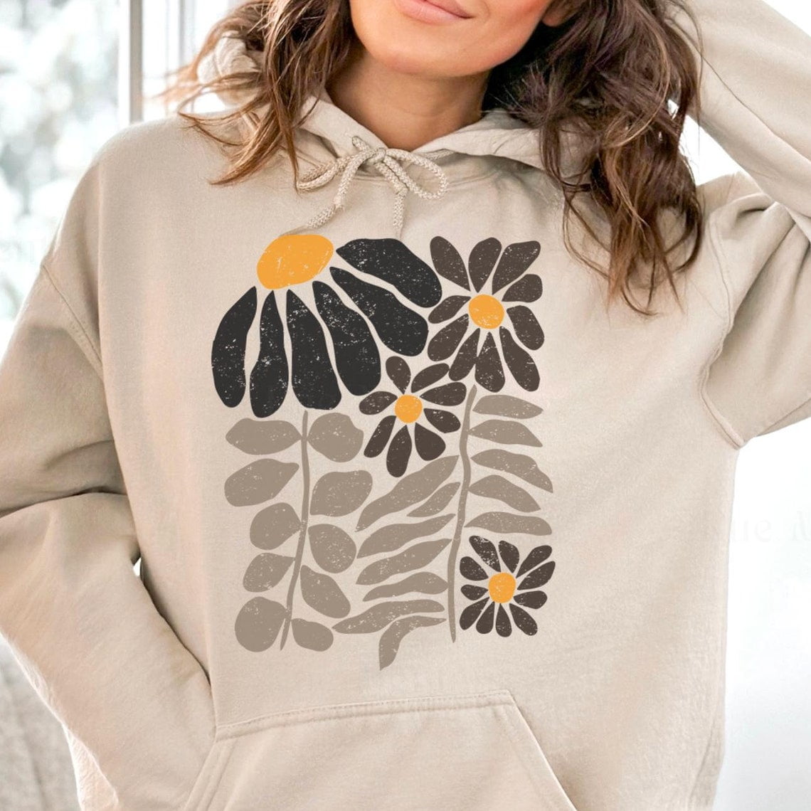 Gildan Whimsical Wildflower Boho Shirt With Floral Botanical Design For ...