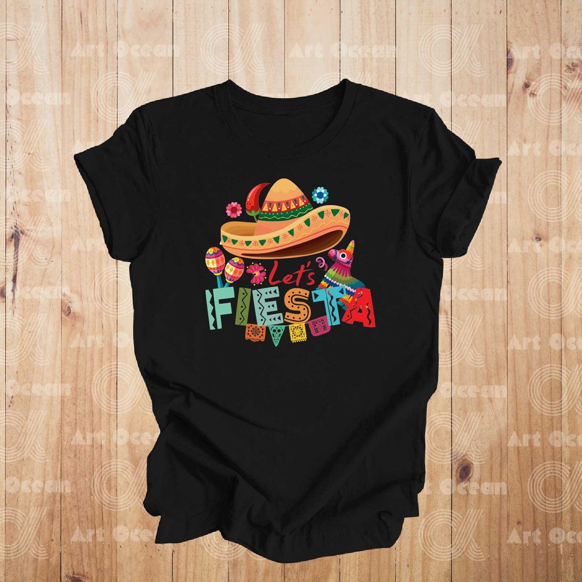 Gildan Women's Fiesta Day Tee, Sombrero Graphic With Happy Lettering ...