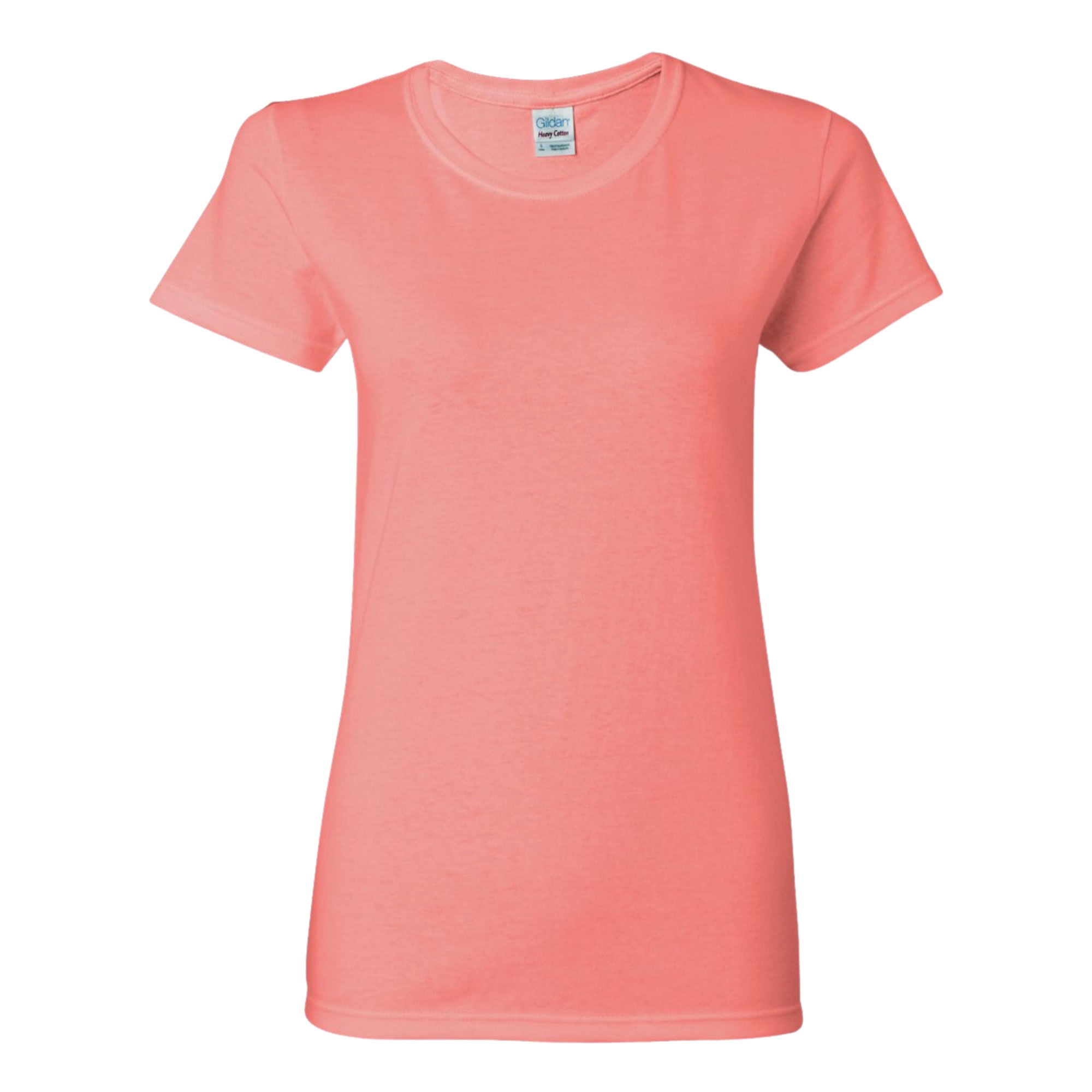 Gildan Women's Heavy Short Sleeve T-Shirt 100% Cotton Durable Plain ...