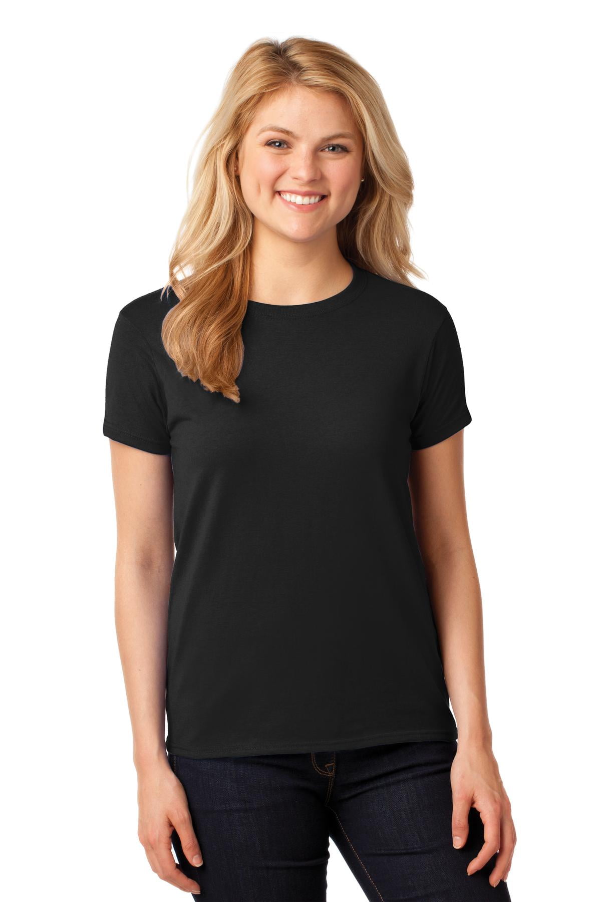 Gildan Women's Short Sleeve Crew Neck Heavy Cotton T-Shirt - Walmart.com