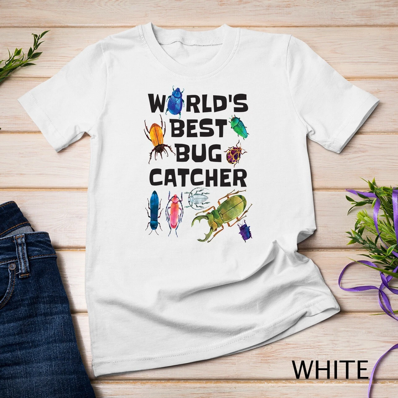Gildan World'S Best Bug Catcher Beetle Hunter Collector Cute Insect ...