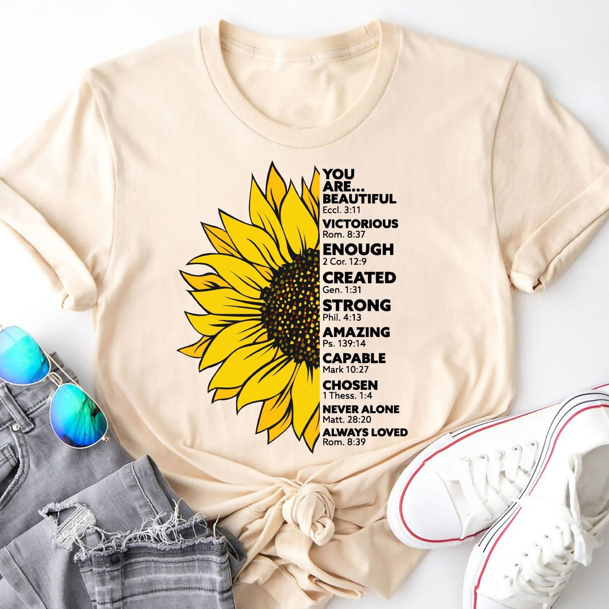 Gildan You Are Enough Tee, Encouraging Christian Message With Positive ...