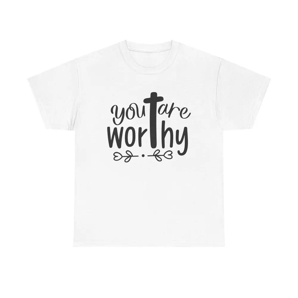 Gildan You Are Worthy Cross T-Shirt - Walmart.com