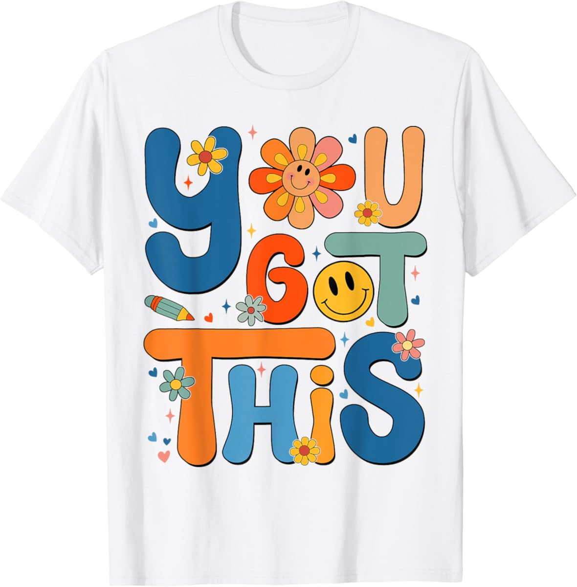 Gildan You Got This Testing Day Motivational Teacher Student T-Shirt ...
