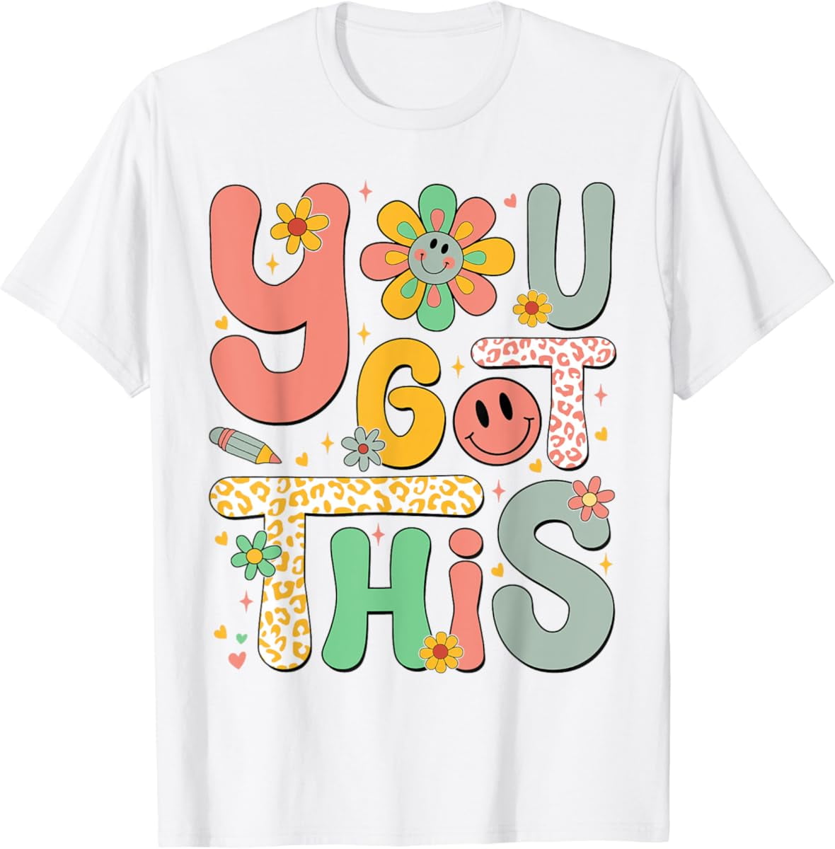 Gildan You Got This Testing Day Motivational Teacher Student T-Shirt ...