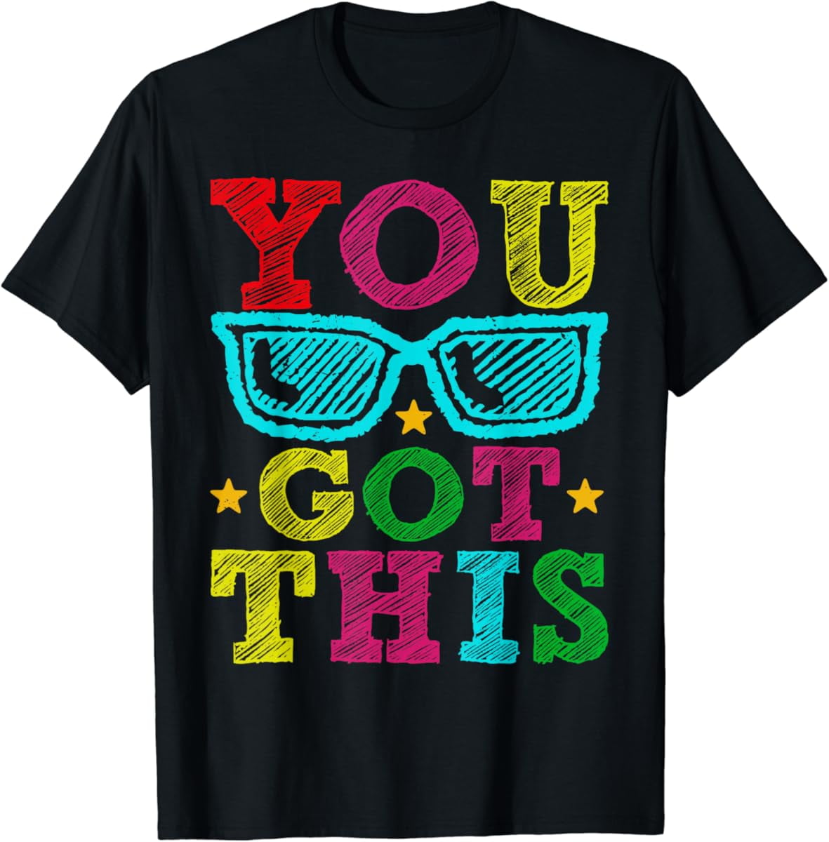 Gildan You Got This Testing Day Retro Motivational Teacher Student T ...