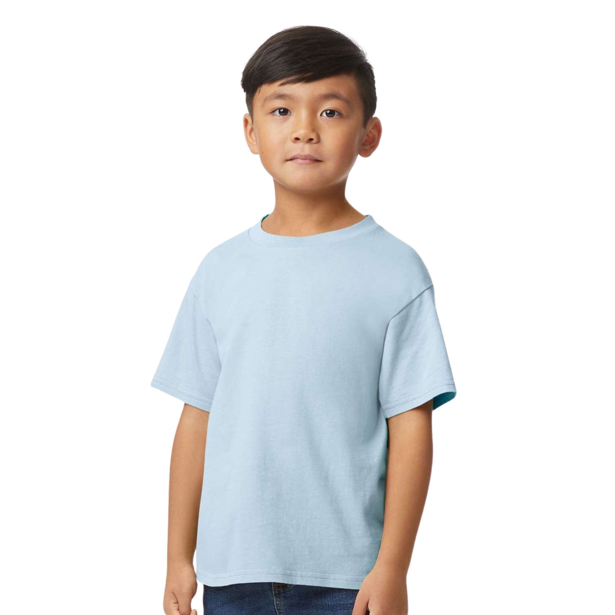 Gildan Youth Softstyle Midweight T-Shirt Short Sleeve Tee Shirts (Light ...