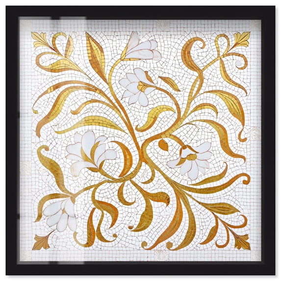 Gilded Alabaster Shadowbox Print Gold Wall Art by Art Remedy, Black ...