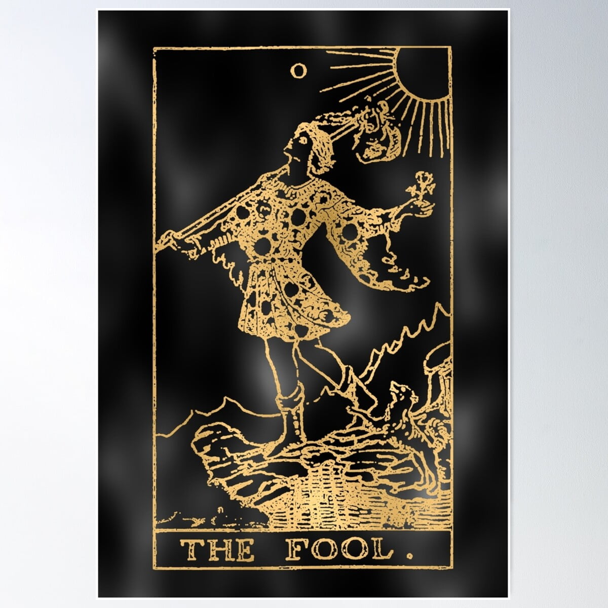 Gilded Fool Poster Wall Art, Modern Wall Decor For Living Room Bedroom ...